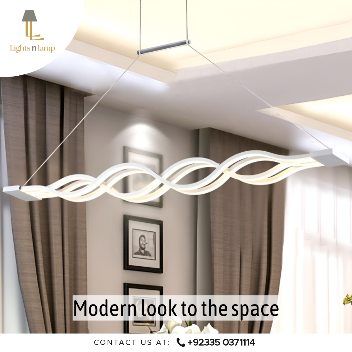 MODERN WAVY PENDANT LIGHT – Lights n Lamp