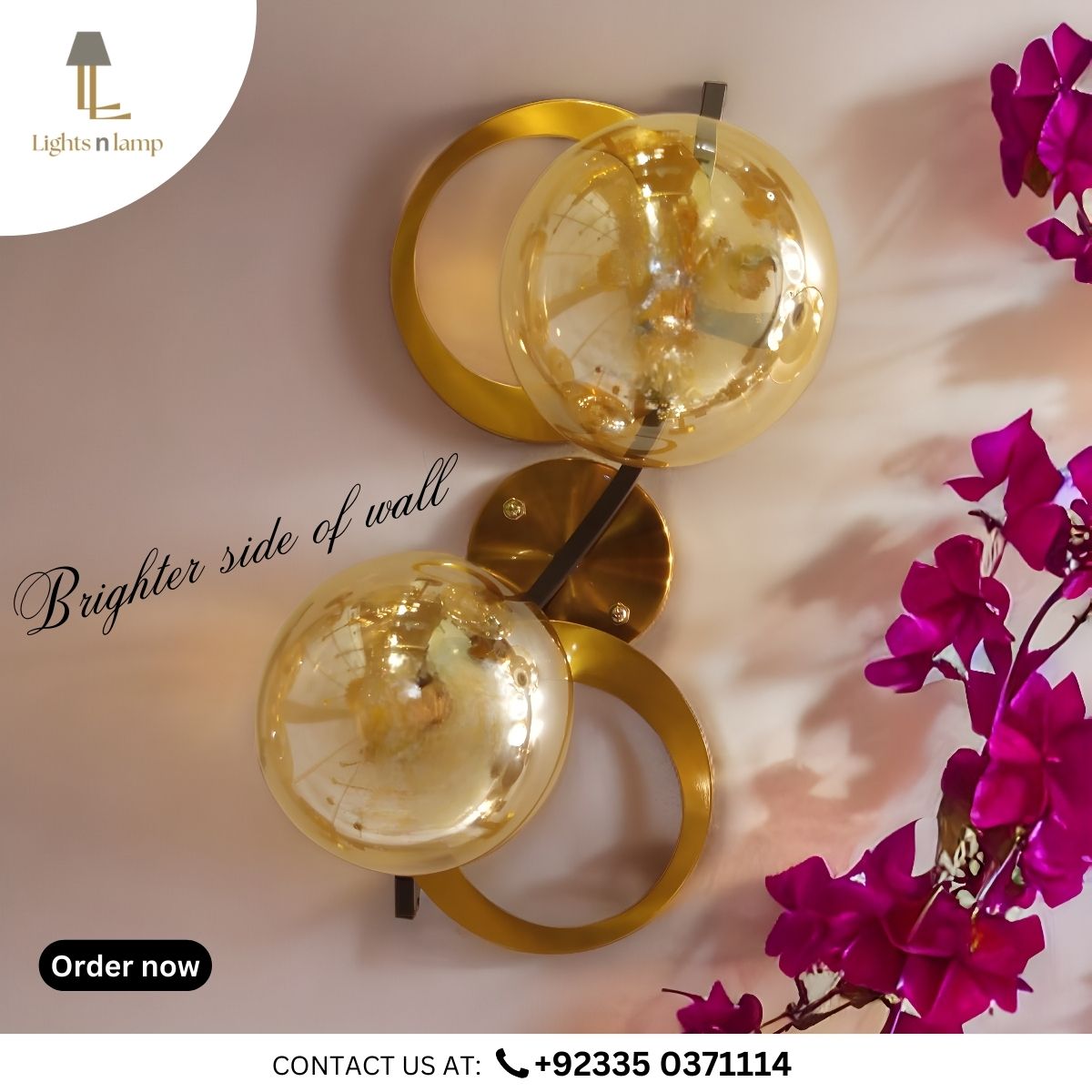 DOUBLE HEAD BRANCH WALL LIGHT GOLD – Lights n Lamp
