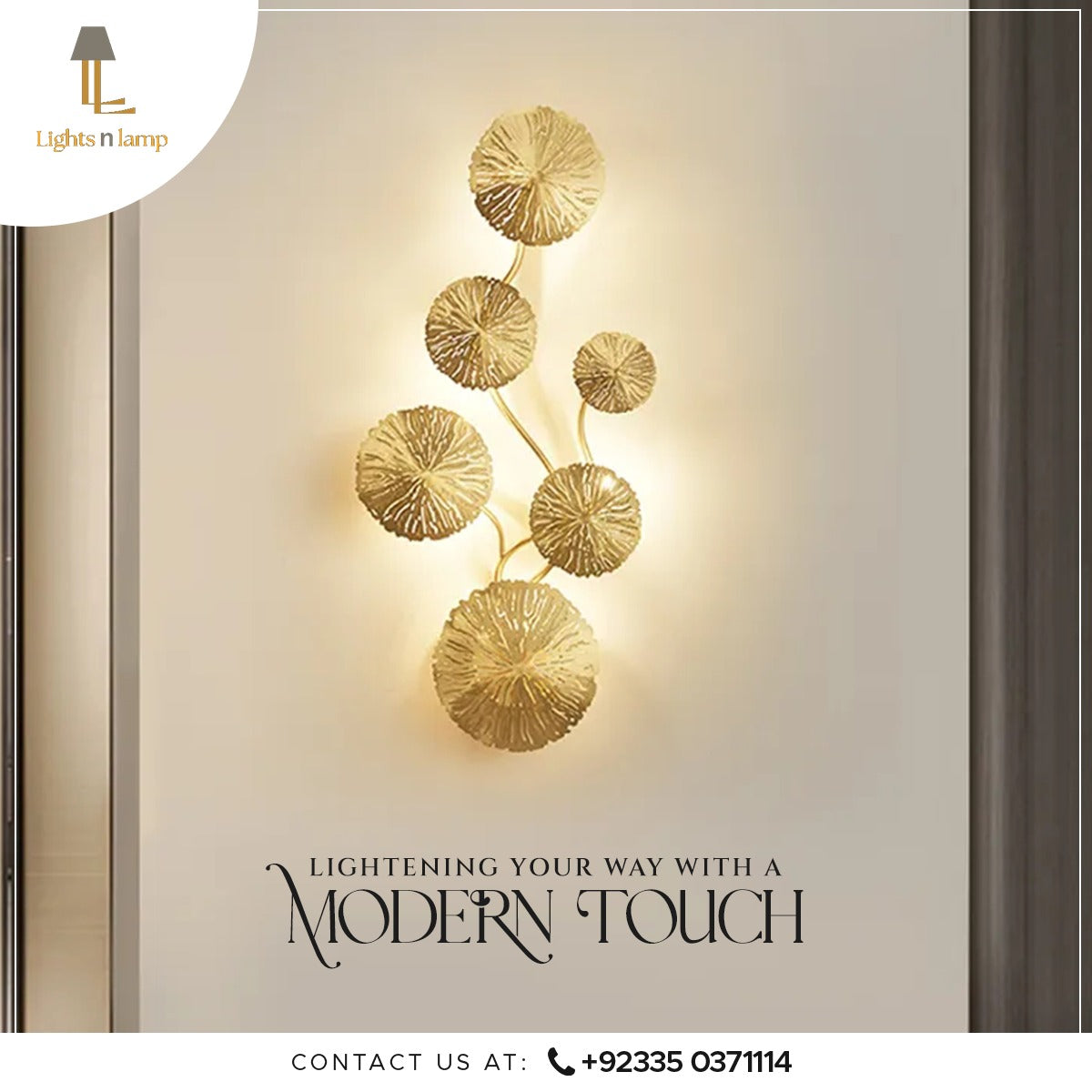 NORDIC GOLD LOTUS LEAF WALL LIGHT – Lights n Lamp
