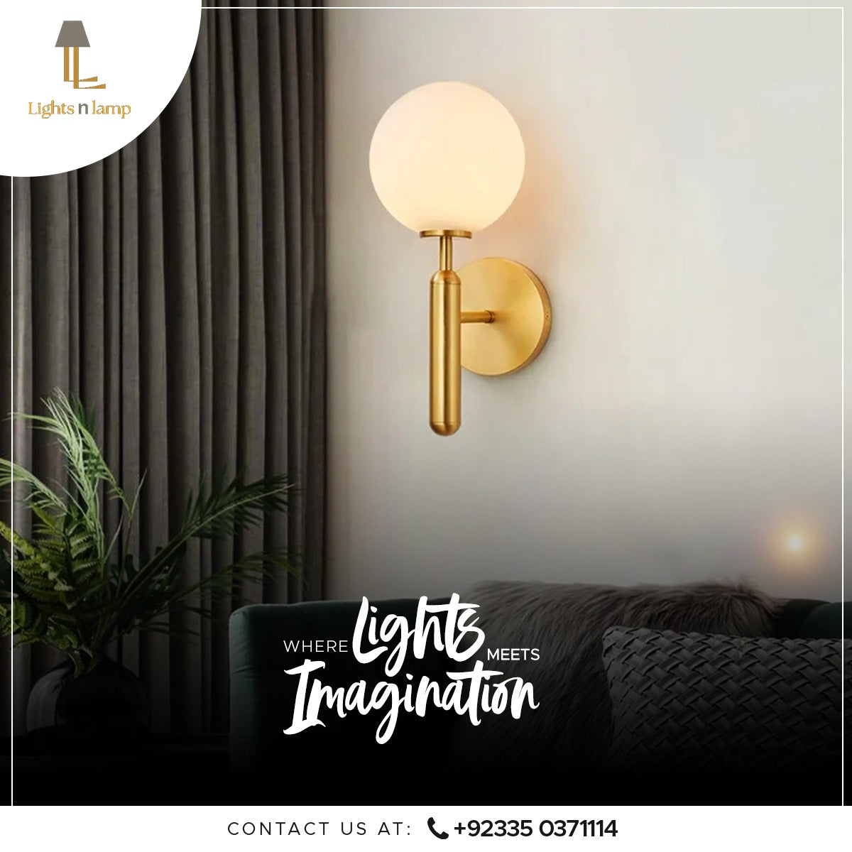 MODERN GLASS BALL WALL LAMP – Lights n Lamp