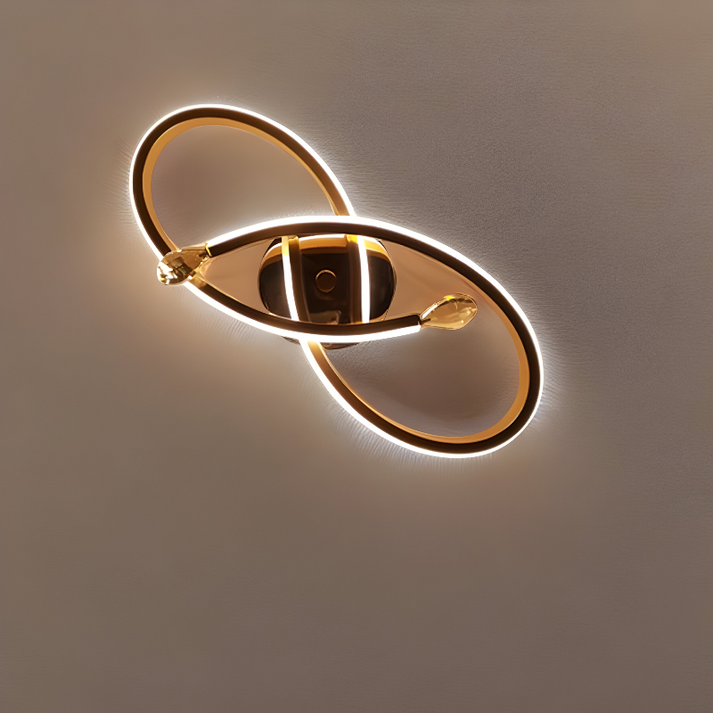 GOLDEN LED MODERN TWISTED LIGHT – Lights n Lamp